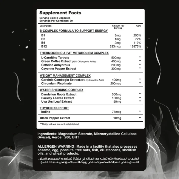 MuscleAdd | Black Burn 5.0 Fat Burner | 90 Capsules – gofit-eg.com